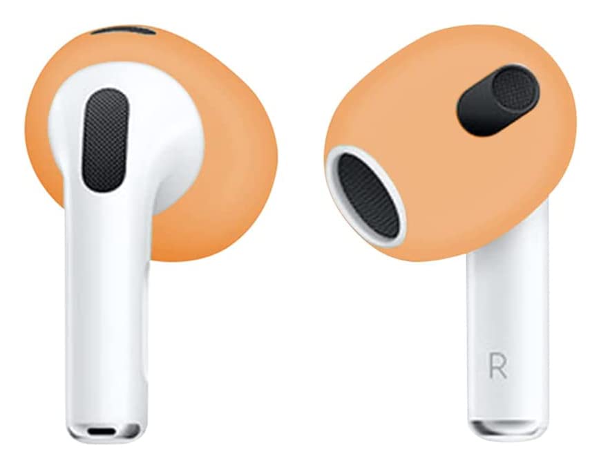 Rqker Fit in Case Ear Tips Compatible with AirPods 3 2021 3rd Gen, 9 Pairs Ultra Thin Soft Silicone Eartips Earbuds Dustproof Cover Fit in Charging Case Compatible with AirPods 3, 9 Pairs 9 Colors