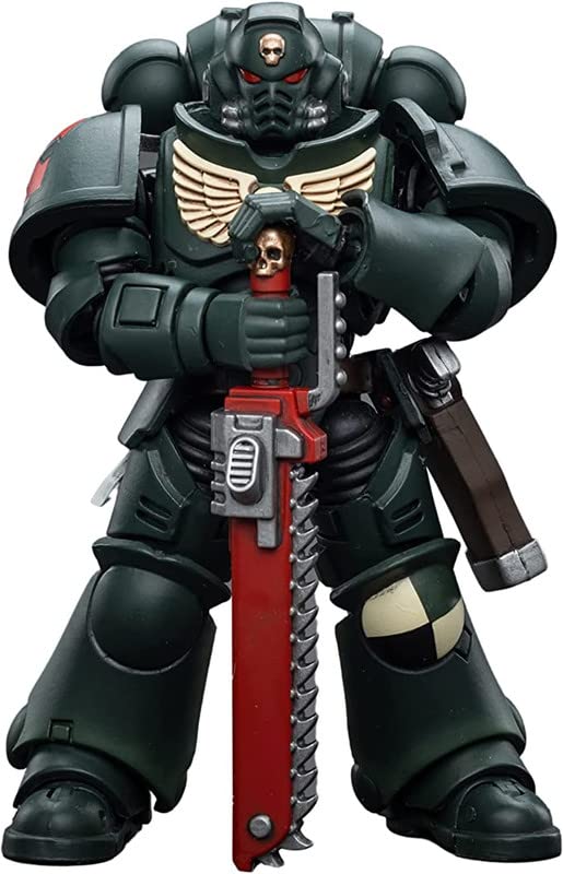 JOYTOY 1/18 Action Figure Warhammer 40,000 Dark Angels Intercessors Brother Asharr Collection Model(4.72inch)