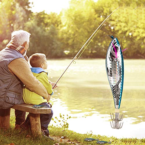maiduoduo01 Fishing Lure Octopus Squid Fishing Needle Hook Artificial Fish Lure Hard Bait Tackle Tool