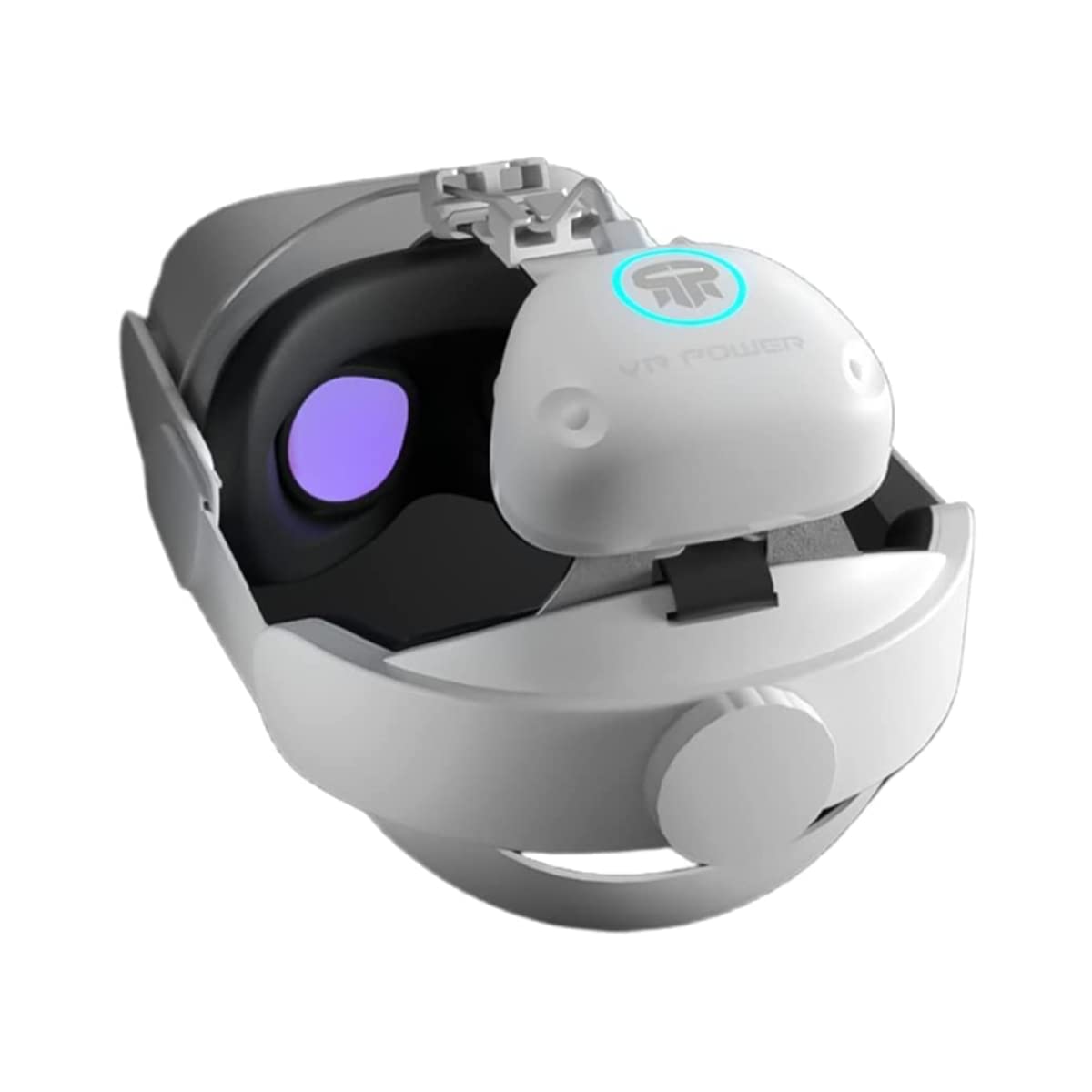 Rebuff Reality 10,000mAh VR Power 2 with Headstrap - Longest Lasting Battery Pack for Oculus Quest 2 / Meta Quest 2, 8 Hours of Playtime &10 Hours of Streaming - Counter Balance Improves Comfort