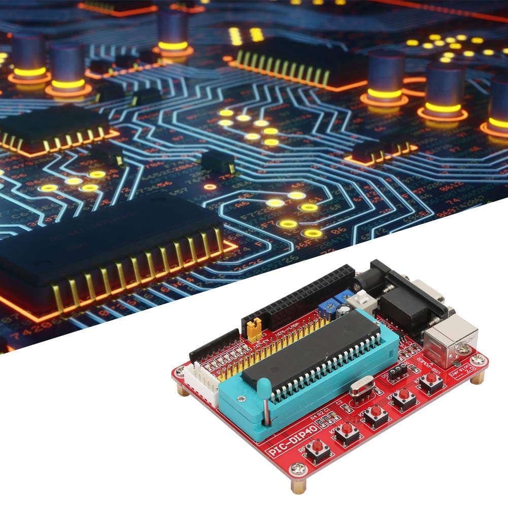 Learning Development Board, PIC16F877A Microcontroller Learning Board with RS232 Interface
