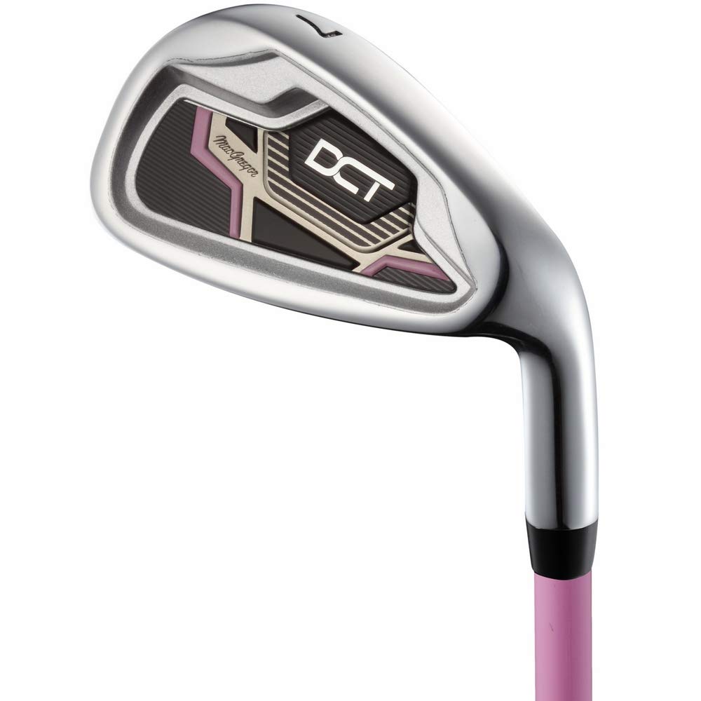 MacGregor Golf Junior Girls DCT3000 Premium Golf Club & Stand Bag Package Set, Pink/White, Right Hand 9-12 Years