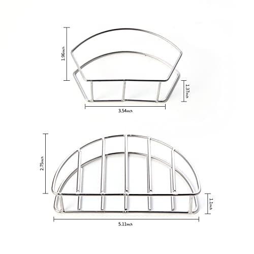 Yaoxianwu Taco Shell Mold Stand - Stainless Steel Tacos Shells Maker for Baking, Fryer or Air Frying Make Crispy Flat-Bottom Tacos Shells Holder Stand Tortilla Maker at Home (Pack of 2 Sets)
