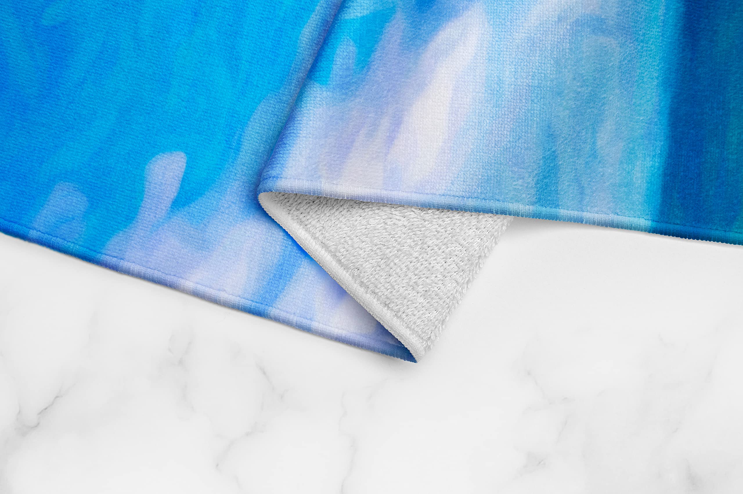 Ocean Horizon Hand Towel - Ocean View Kitchen Towel - Bathroom Hand Towel - Cotton Terry Cloth - 15"x25"