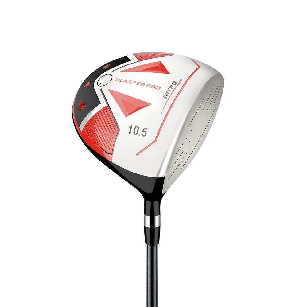 Nitro Blaster Golf Set Graphite Mens Pro Right Handed, Silver