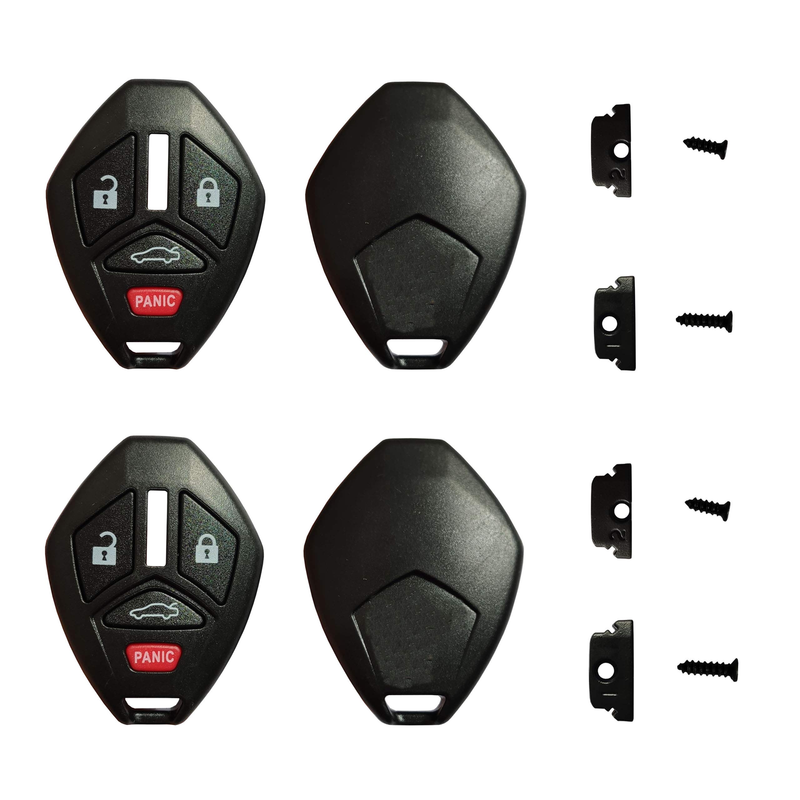 Key Shell Replacement for Keyless Entry Remote Key Fob Case with Screwdriver Fit for Mitsubishi Eclipse Galant Lancer Outlander
