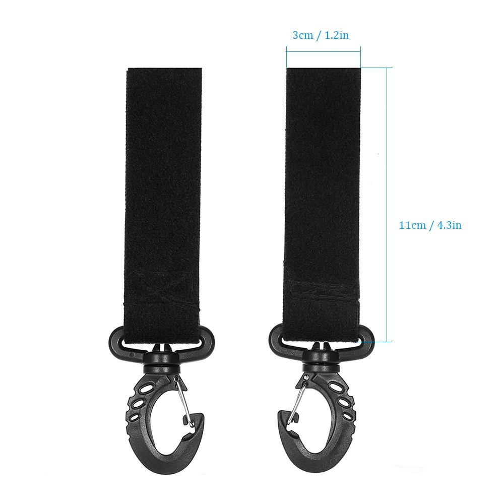 Lixada 2pcs Kayak Paddle Clip Kayak Paddle Storage Holder Kayak Canoe Boat Paddle Oar Strap Webbing Fishing Rod Holder Paddle Keeper