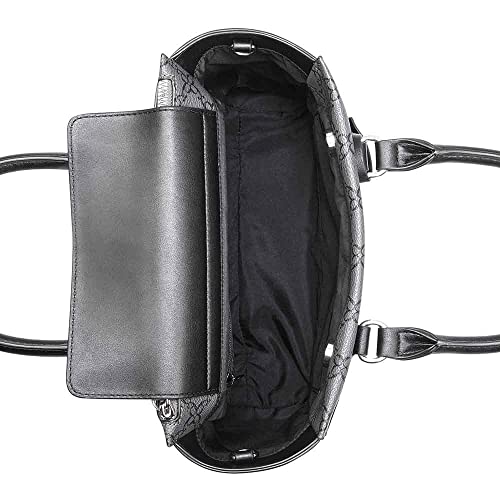 NINE WEST Hewes Satchel Jet Black Logo One Size