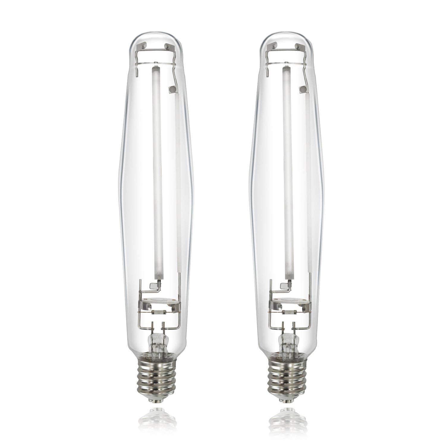 iPower 1000W Pressure Sodium HPS Grow Light Bulb, High PAR Enhanced Red and Orange Spectrums, CCT 2100K, 2 Pack