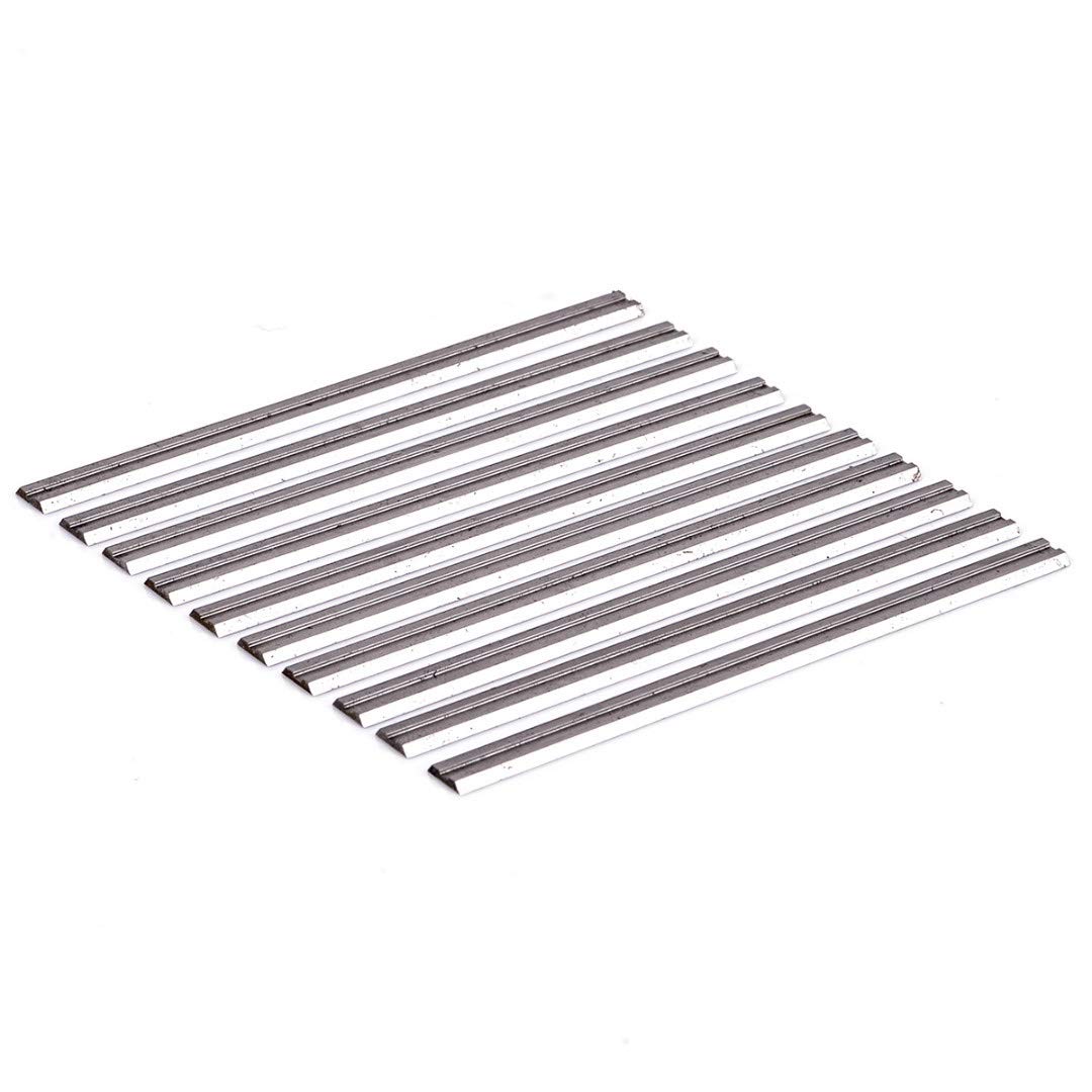 LF&LQEW 10Pcs Reversible Carbide Planer Blades 82mm X 5.5mm for MAKITA-Bosch-B&D-HITACHI High Speed Steel Dual Blades