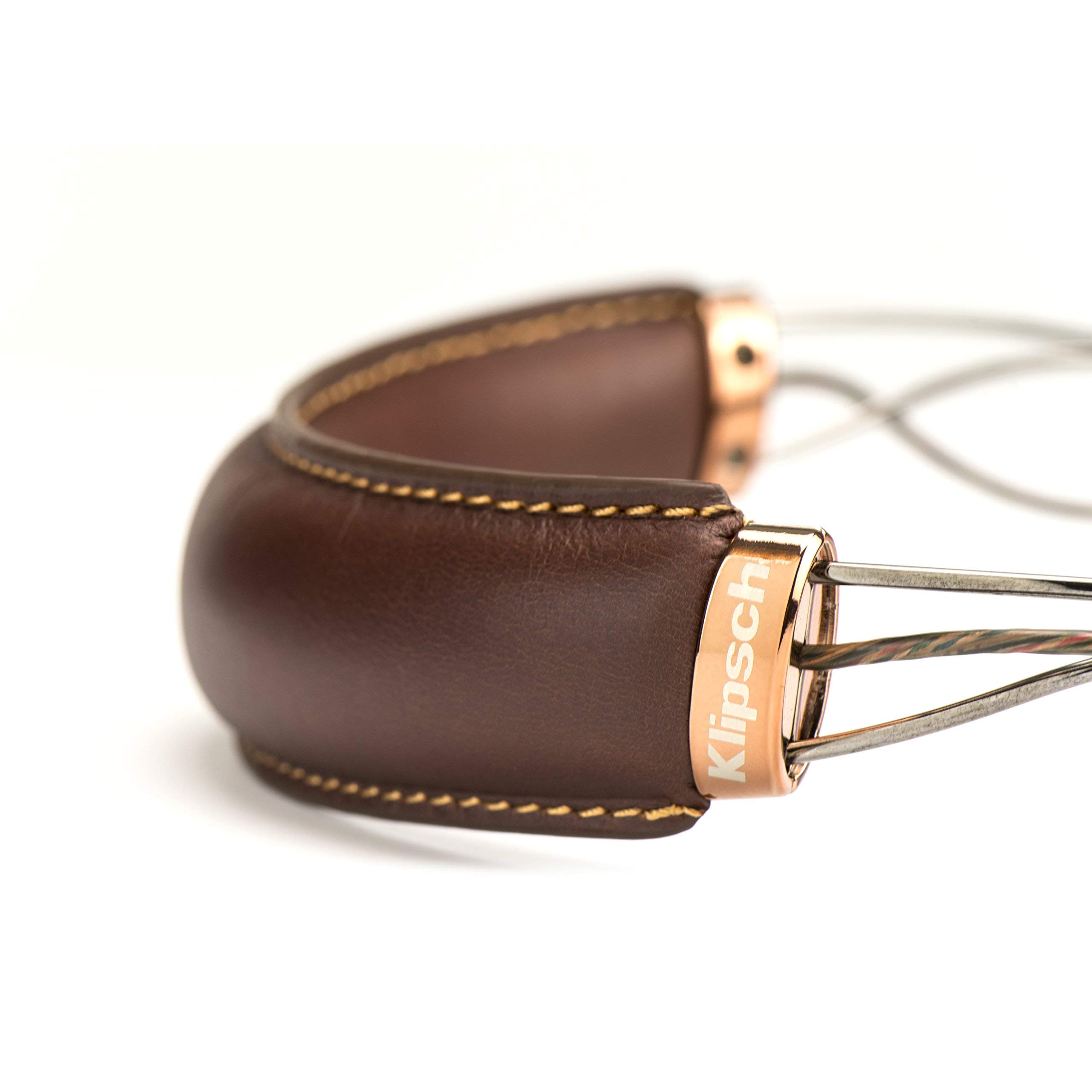 Klipsch X12 Bluetooth Neckband Headphones (Brown Leather) (Renewed)
