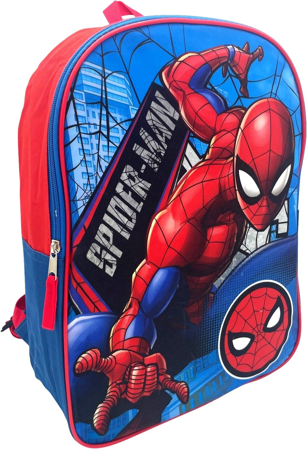 Marvel Spiderman 15" School Bag Backpack (Red-Blue)