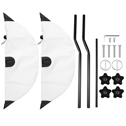 LIXADA Kayak outriggers Kayak 2 PCS Stabilization System Kayak PVC Inflatable Outrigger Float with Sidekick Arms Rod Kayak Stabilizers