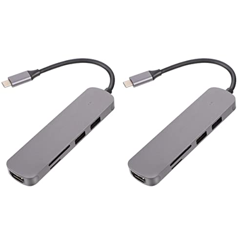 SOLUSTRE USB Ethernet Adapter USB Ethernet Adapter 2 Pack USB Hub Multiport Multi- Port USB hub Data USB hub USB Splitter for Laptop Adapter Hub 5- USB Docking Station USB Docking Station
