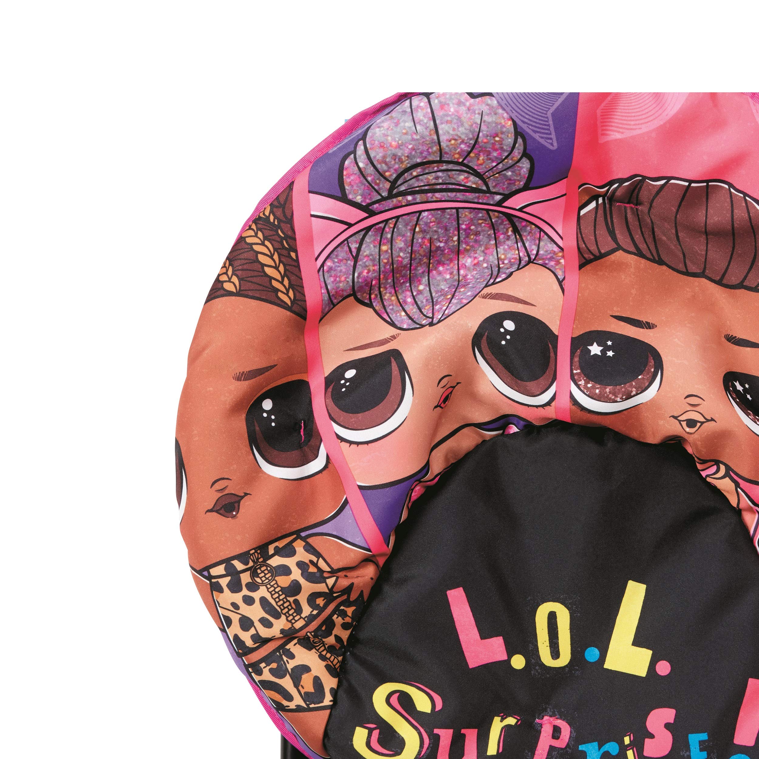 L.O.L. Surprise! Remix Plush, Folding Moon Chair for Kids