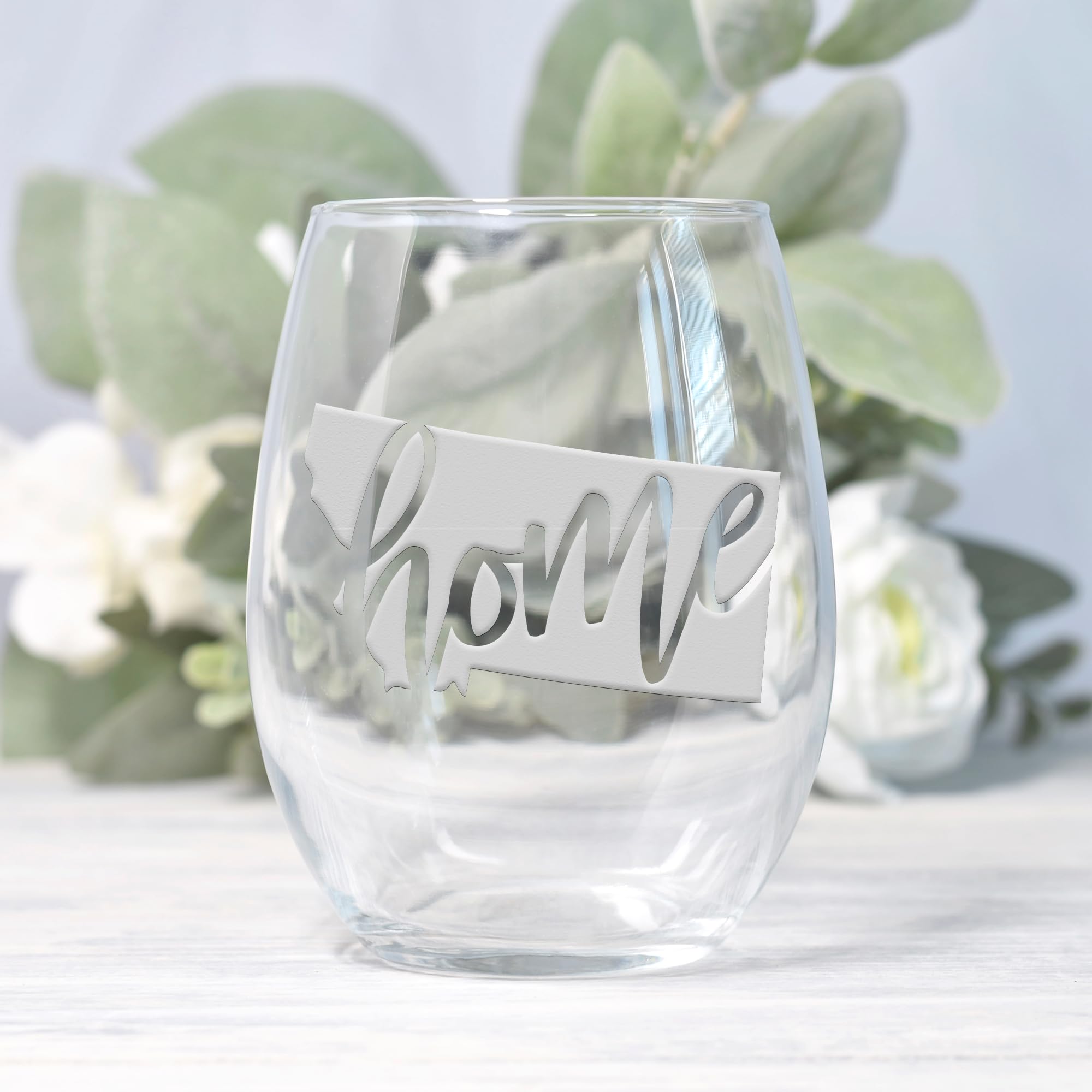Montana State Stemless Wine Glass - Montana Gift, Montana Wine Glass, Montana Fan Gift