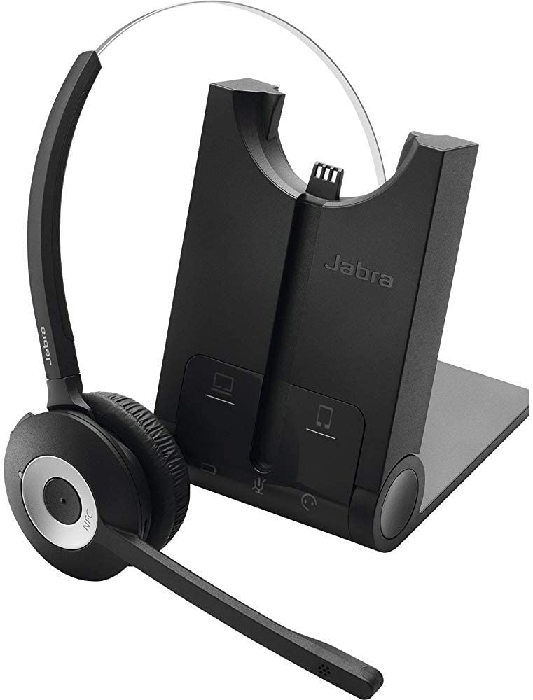 Jabra Pro 935 Mono MS Wireless Bluetooth Headset with Long-Range Call Clarity and All-Day Comfort (Renewed)