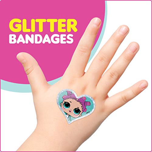 L.O.L. Surprise! Bandages, 100 ct | Adhesive Bandages for Minor Cuts, Scrapes, Burns. Great Stocking Stuffer or White Elephant