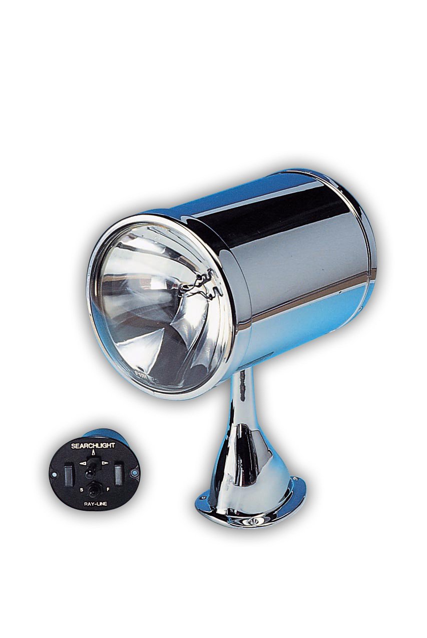 Jabsco 62040-4002 Marine 180 Remote Control Marine 7-Inch Spot and Flood Beam Searchlight (12-Volt, 15-Amp, 18 Lux at 330-Feet, Standard Base)