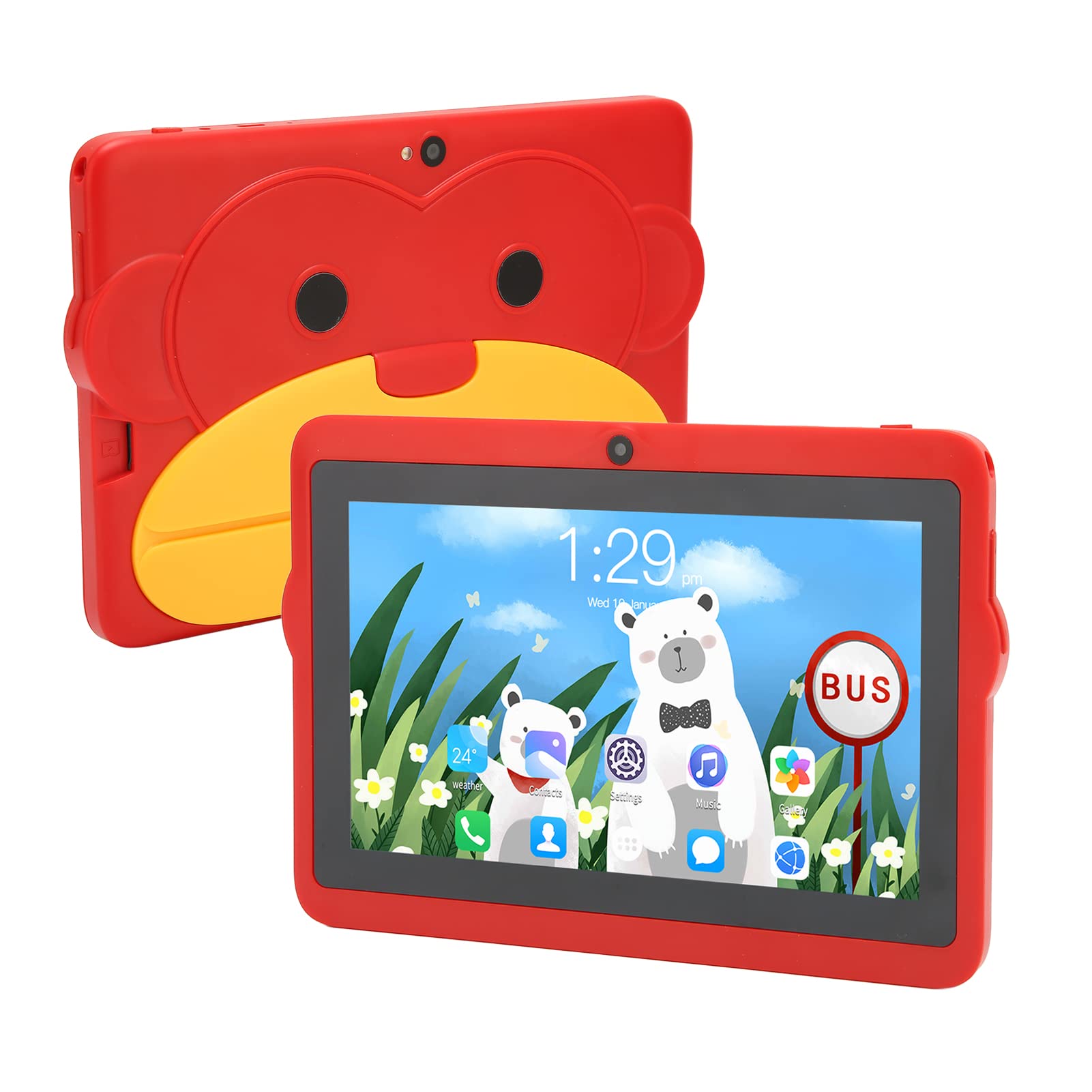 Toddler Tablet, 100240V Kids Tablet 2GB 32GB 8 Cores CPU 5G WIFI Dual Band for Android10 with Stand for Home (US Plug)