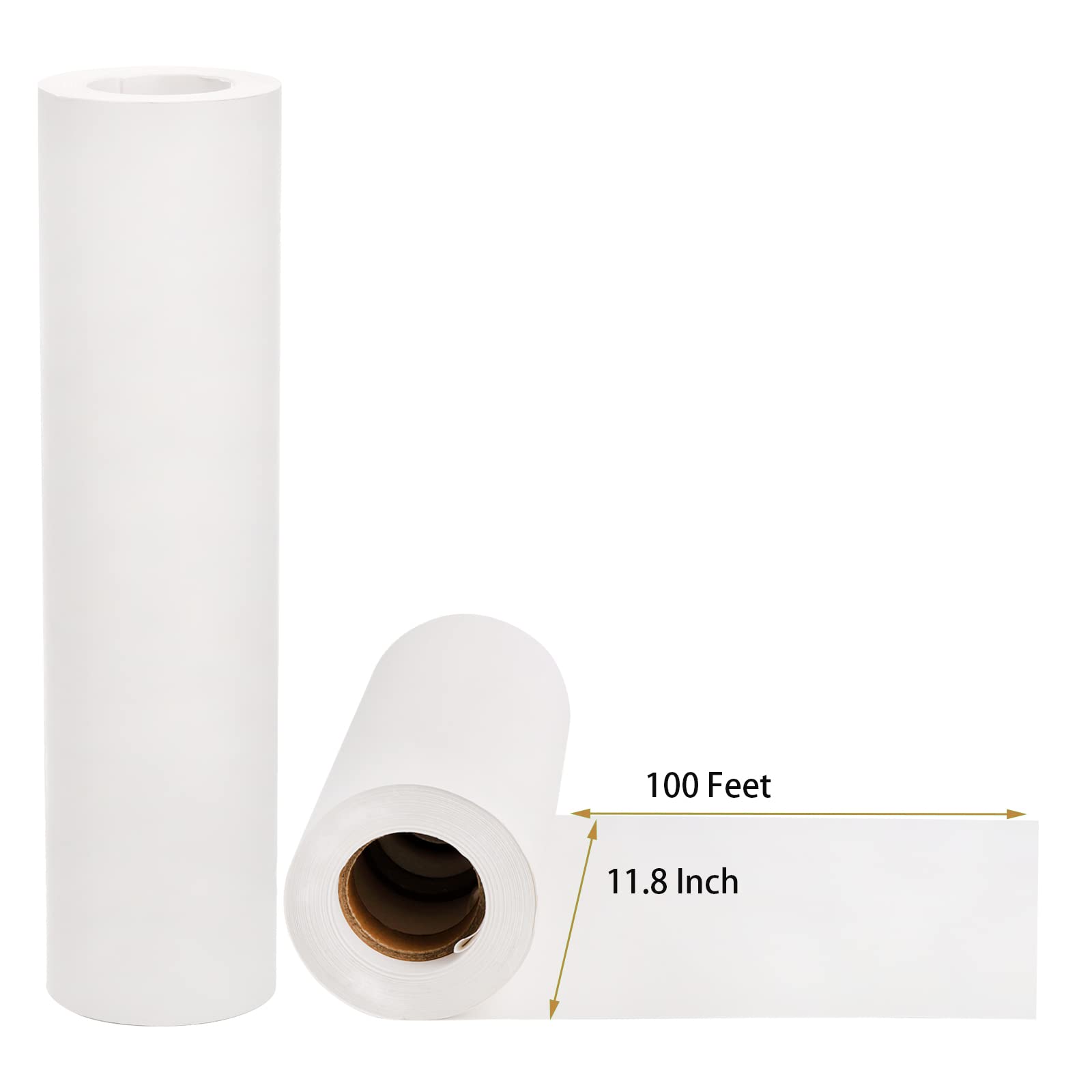 Jucoan 3 Pack12 Inch x 100 Ft Brown Kraft Paper Roll, Black Wrapping Paper, White Craft Paper for Packing, Gift Wrapping, Shipping, Arts Easel, Flooring Covering, Biodegradable Recycled