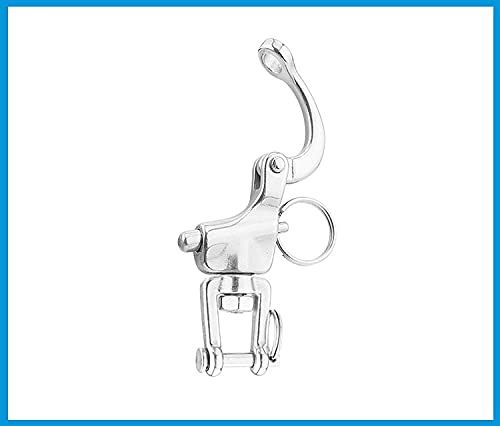 MAXIAOAO Hardware Accessories 316 Stainless Steel Swivel Shackle Quick Release Boat Anchor Chain Eye Shackle Swivel Snap Hook for Marine Architectural