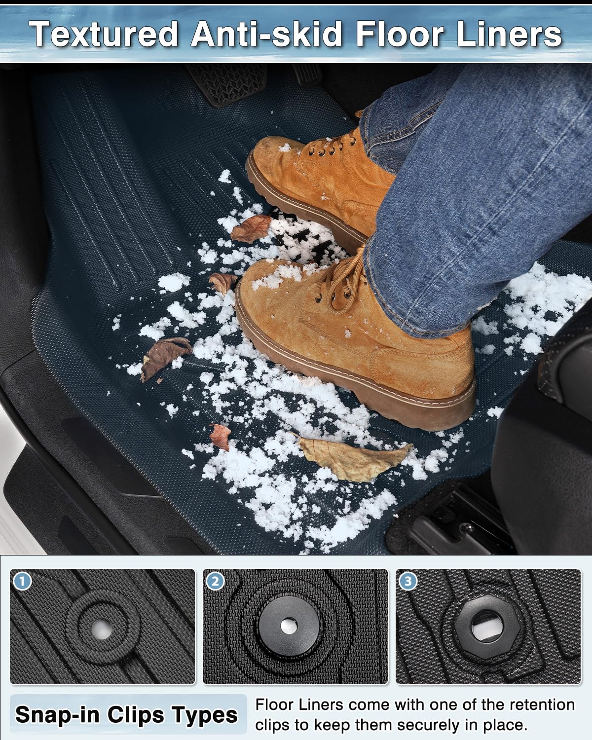 Mixsuper Custom Fit Cargo Liner for 2021-2023 Ford Bronco 4-Door Models, Trunk Liner Bronco Accessories All Weather Rear Cargo Trunk Mat Black (Not Fit Ford Bronco Sport)