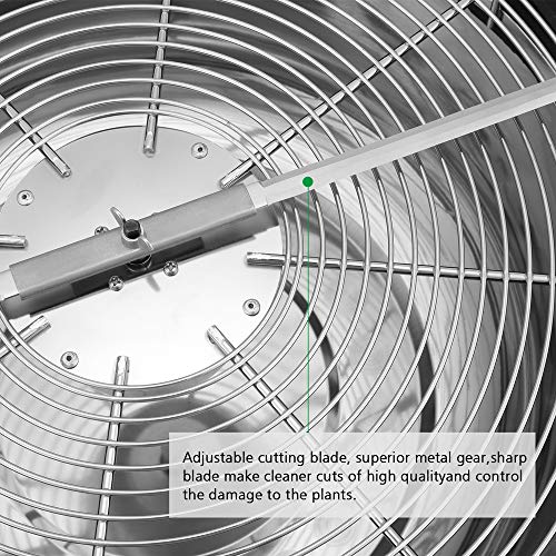 PROFECTUS 6-Pack 19" Leaf Bowl Trimmer Replacement Stainless Cutting Serrated 3 Straight Blades & 3 Serrated Blades