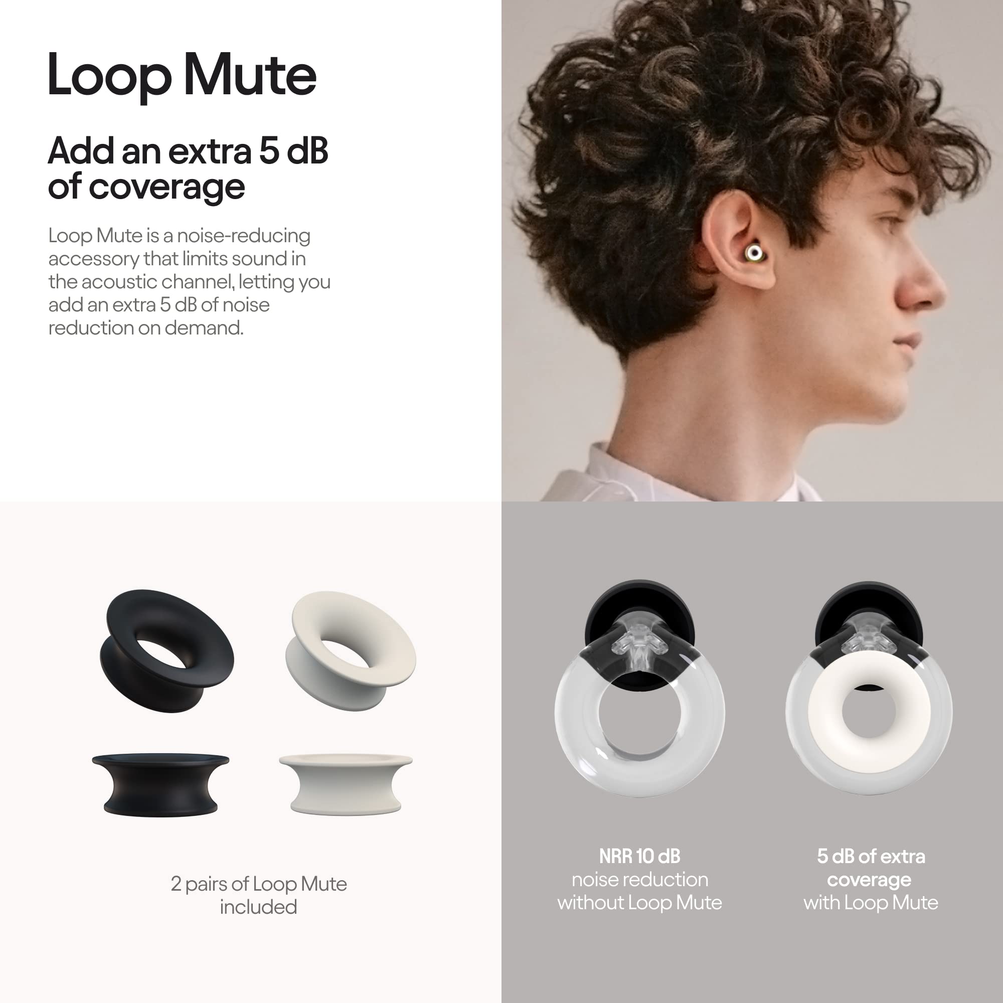 Loop Engage Plus Earplugs – Low-Level Noise Reduction with Clear Speech – for Conversation, Social Gatherings, Noise Sensitivity & Parenting – 8 Ear Tips + Extra Accessories – 16 dB & NRR 10 - Clear