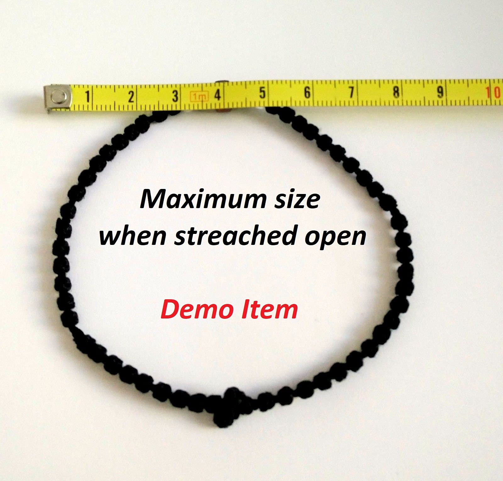 Iconsgr Handmade Christian Orthodox Komboskoini, Prayer Rope Bracelet Black VM1