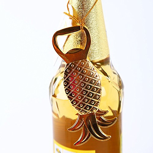 Pineapple Bottle Opener-LASLU Bottle Opener Pineapple Shape Alloy Tool Wedding Party Birthday Baby Shower Favor Gift Souvenirs