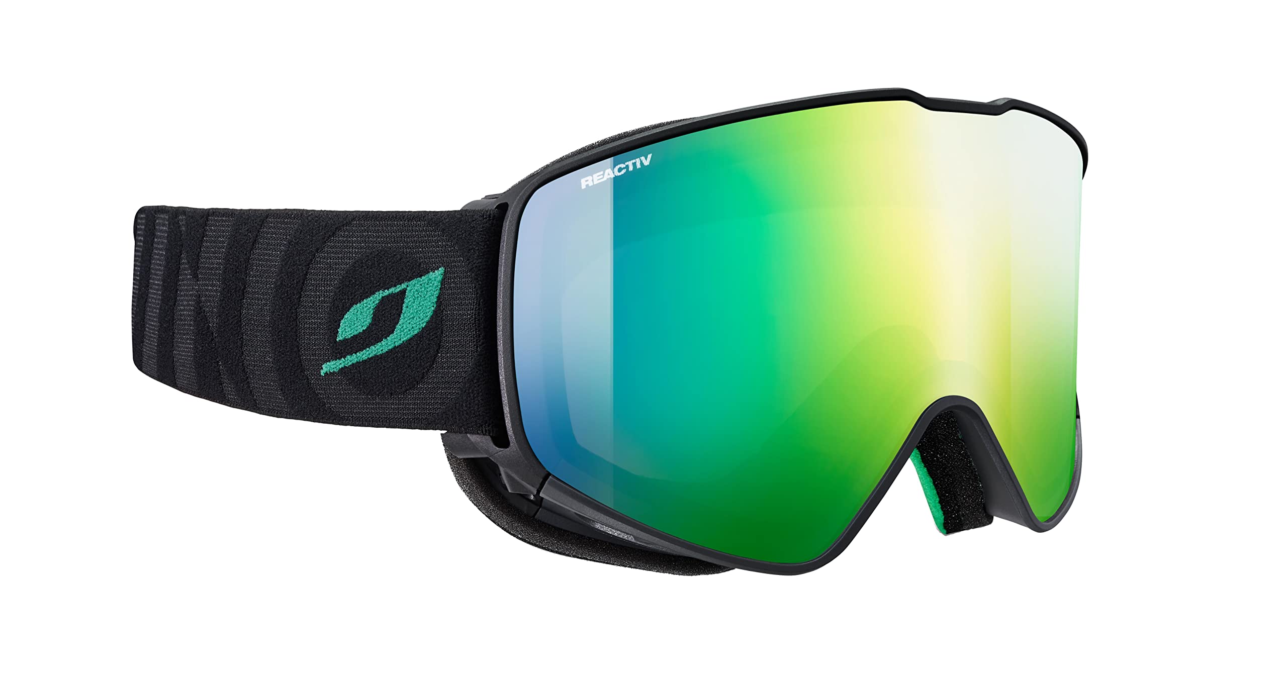 Julbo Cyrius Snow Goggles, Black Frame - REACTIV 1-3 High Contrast Red Lens w/Blue Mirror