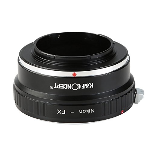 K&F Concept Lens Adapter + Lens Cleaning Cloth - fits FUJIFILM - X (FX) Mount Cameras for Nikon AI Mount Lenses