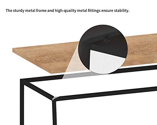 LOTCAIN 31.5" Laptop Table Office Desk Writing Study Desk, Modern Minimalist Style and Space-Saving Design for Home Office Workstations