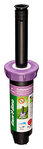 Rain Bird 1804APNP Professional Non-Potable Water Pop-Up Sprinkler, Adjustable 0° - 360° Pattern, 8' - 15' Spray Distance, 4" Pop-up Height, Purple Cap