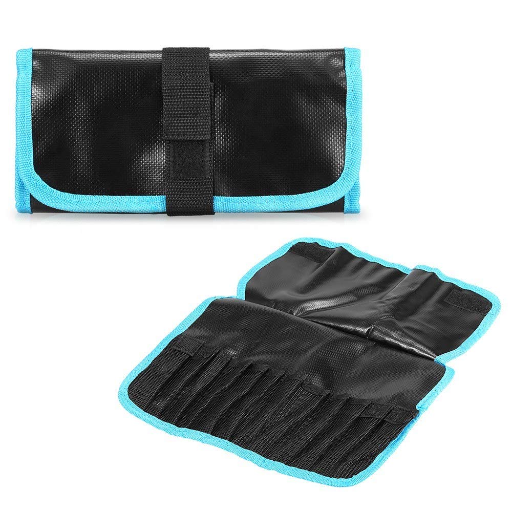MengK Waterproof PVC Fishing Jig Bag 12 Pockets Protective Lure Bag Jig Storage Cover Bag Pouch Fishing Baits Tools Accessories Storage Organizer Bag