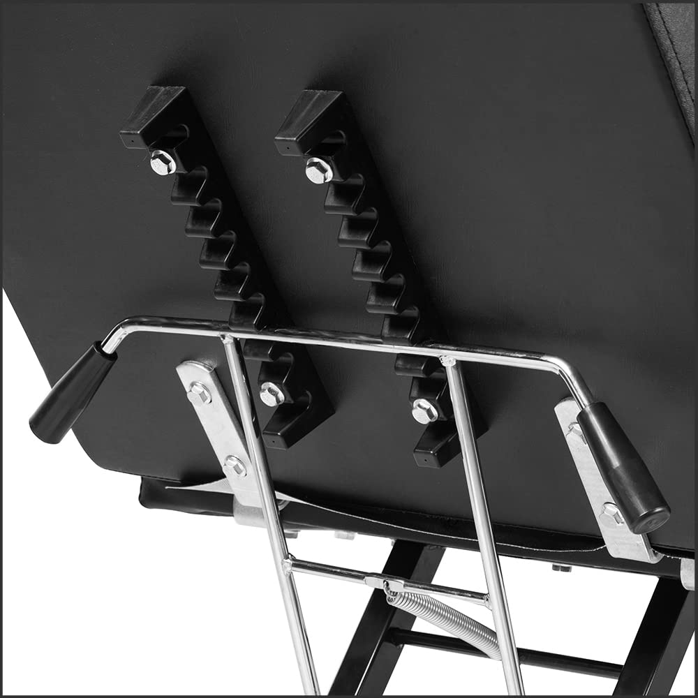 Lovpear Adjustable Massage Bed Waxing Table for Profeesioanl Tattoo Eyelash Chair Salon Spa Equipment (Black)