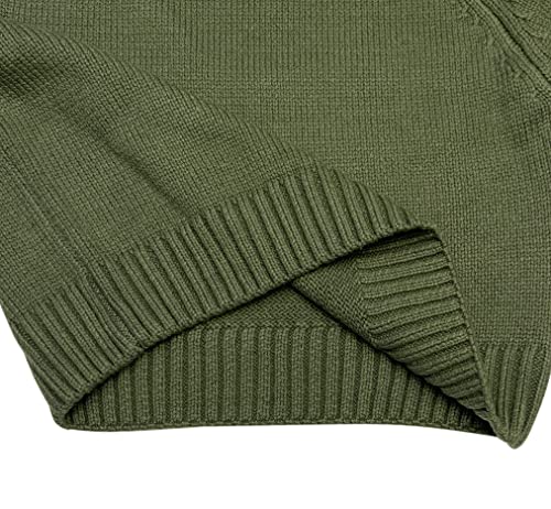 Toddler Baby Boys Girls Sweater Cable Knit Pullover Sweatshirt Long Sleeve Crew Neck Casual Tops Spring Winter Solid Clothes B-Green