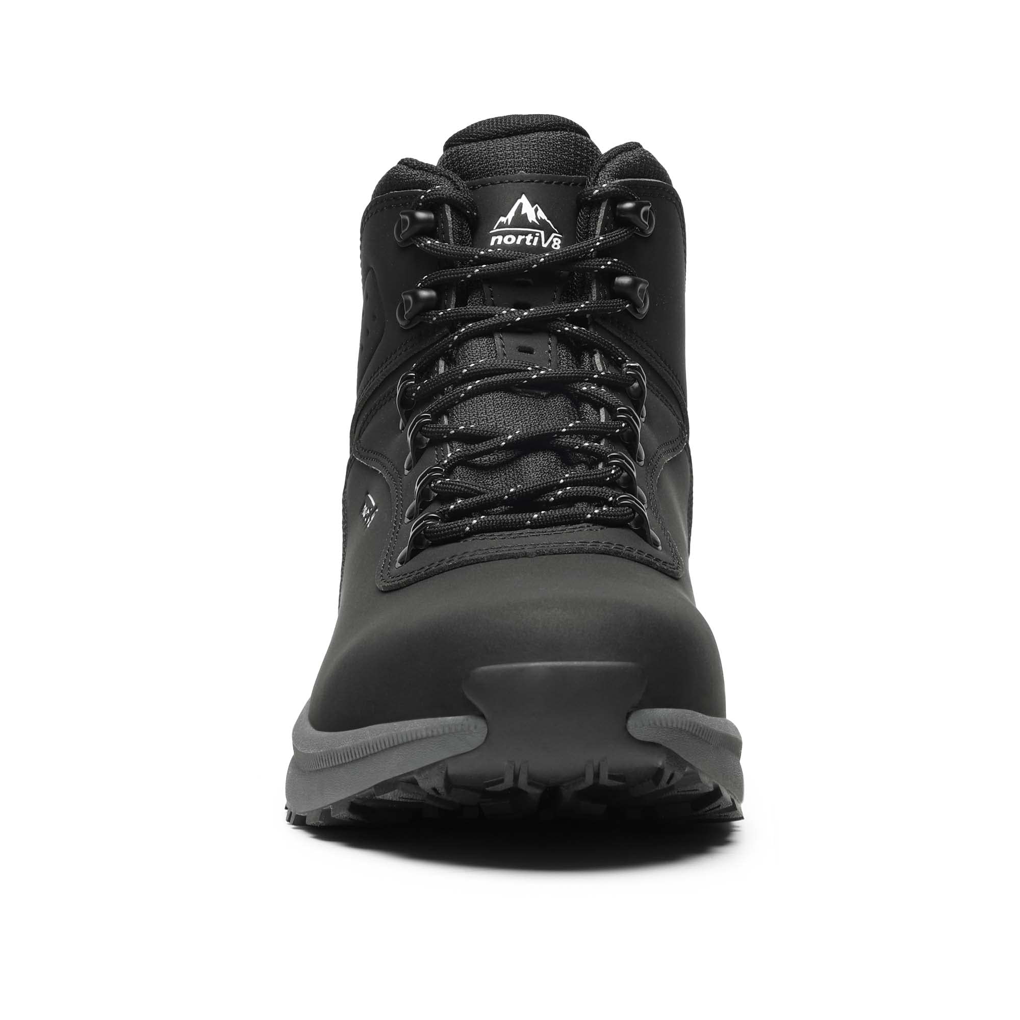 NORTIV 8 Mens Waterproof Hiking Boots Outdoor Trekking Mid Backpacking Mountaineering Shoes,Size 12 Black SNHB238M