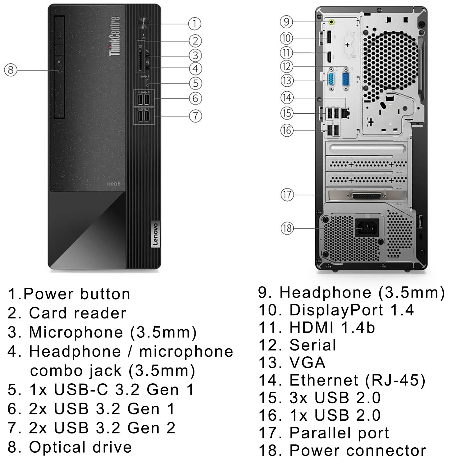 Lenovo ThinkCentre 50T Tower Business Desktop Computer, 12th Gen Intel Hexa-Core i5-12400 (Beat i7-11700), 64GB DDR4 RAM, 6TB SSD, DVDRW, WiFi Adapter, Ethernet, HDMI, Windows 11 Pro