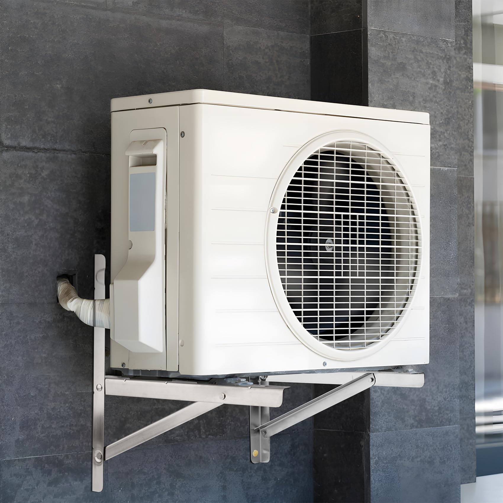 Mounting Bracket for 9000-36000BTU Condenser Ductless Mini Split Air Conditioner Heat Pump Systems, Support Condenser up to 500 lbs, Rust Free Stainless Steel