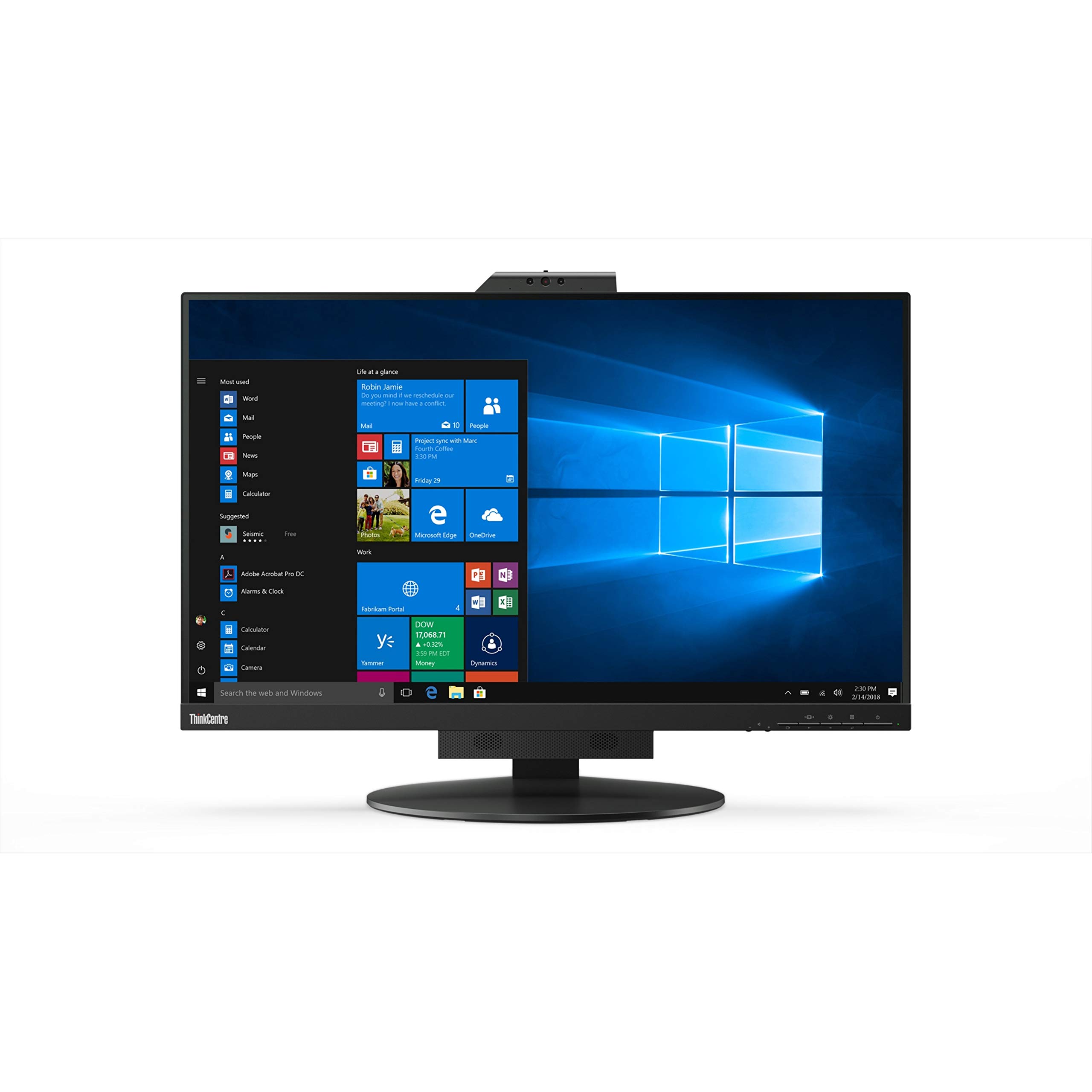 Lenovo ThinkCentre Tiny-in-One 1440p 27" IPS Monitor, Black (Renewed)