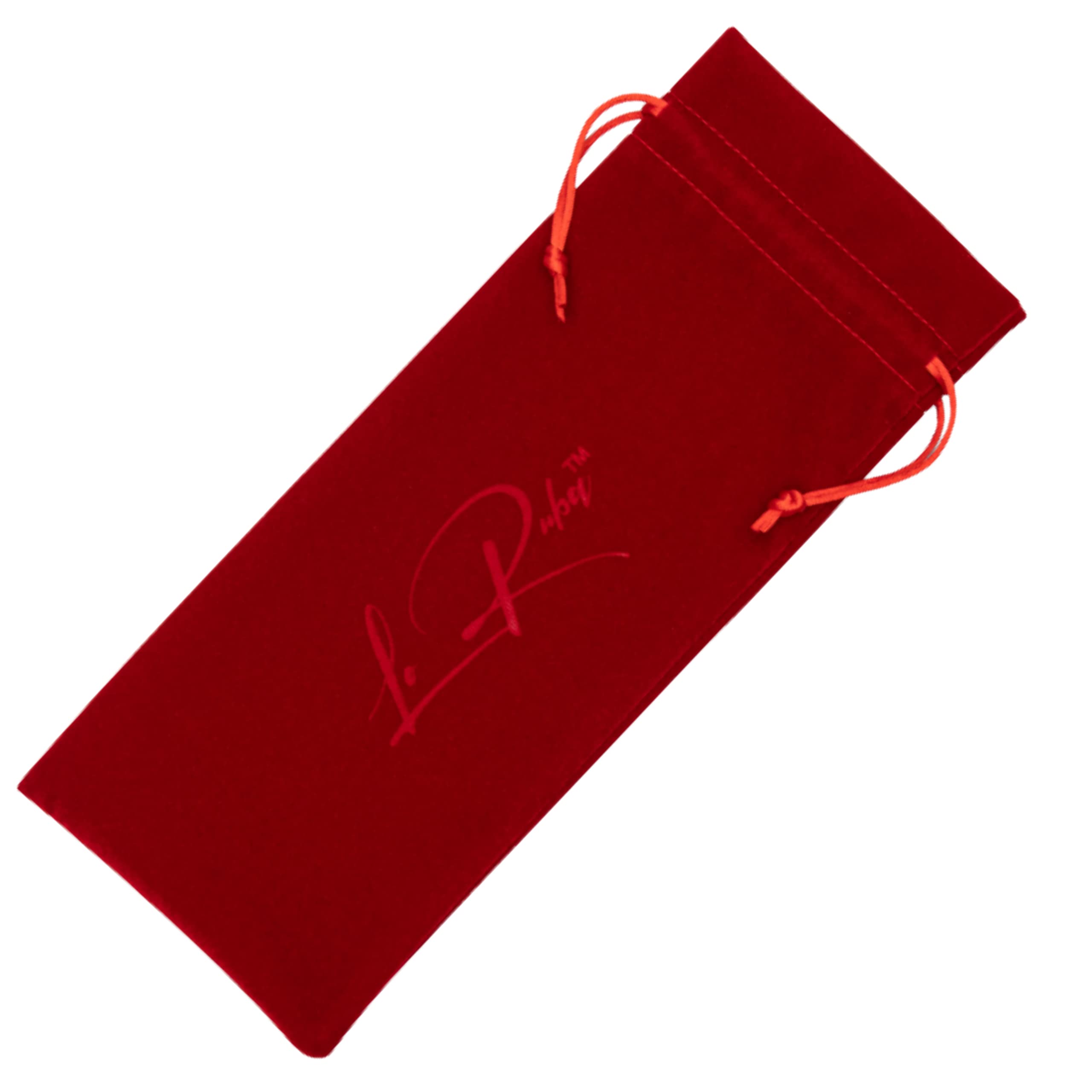 LO RUBA Rubber Mallet For Playing Crystal Singing Bowl Striker 8.7” Long With 0.9” Thick Handle Made From Beech Wood And 1.8” Rubber Ball Made of Semi-Transparent Silicone With A Suede Carry Pouch