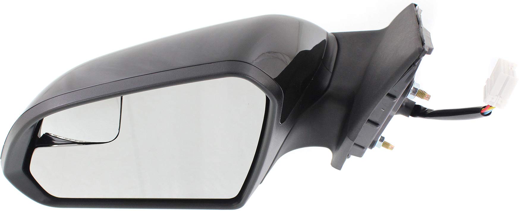 Kool-Vue Mirror Compatible with 2015-2017 Hyundai Sonata Driver Side In-housing Signal Light, Manual Folding, Heated, Paintable, With Blind Spot Detection in Glass, Power Glass