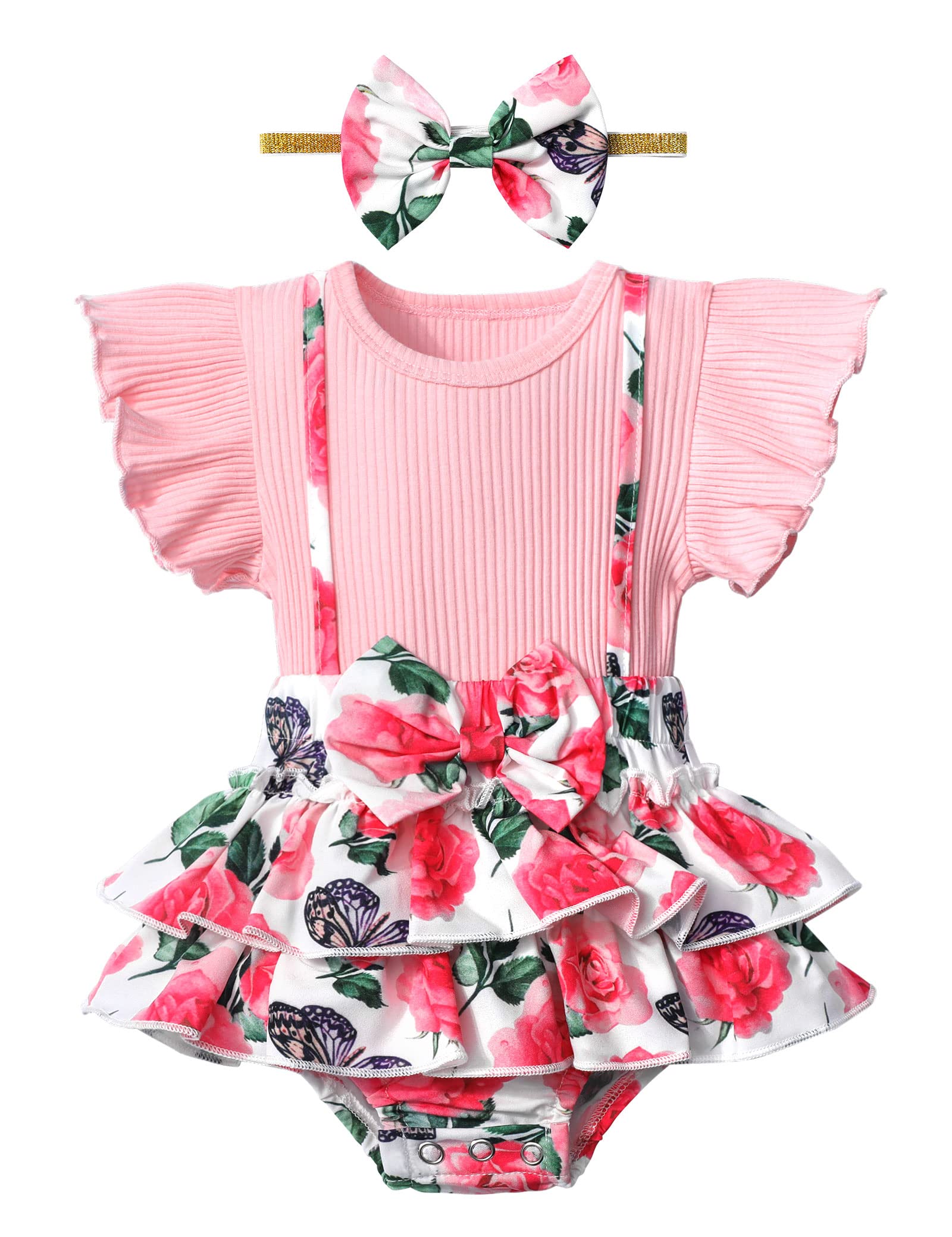 TyeSmo Baby Girl Romper