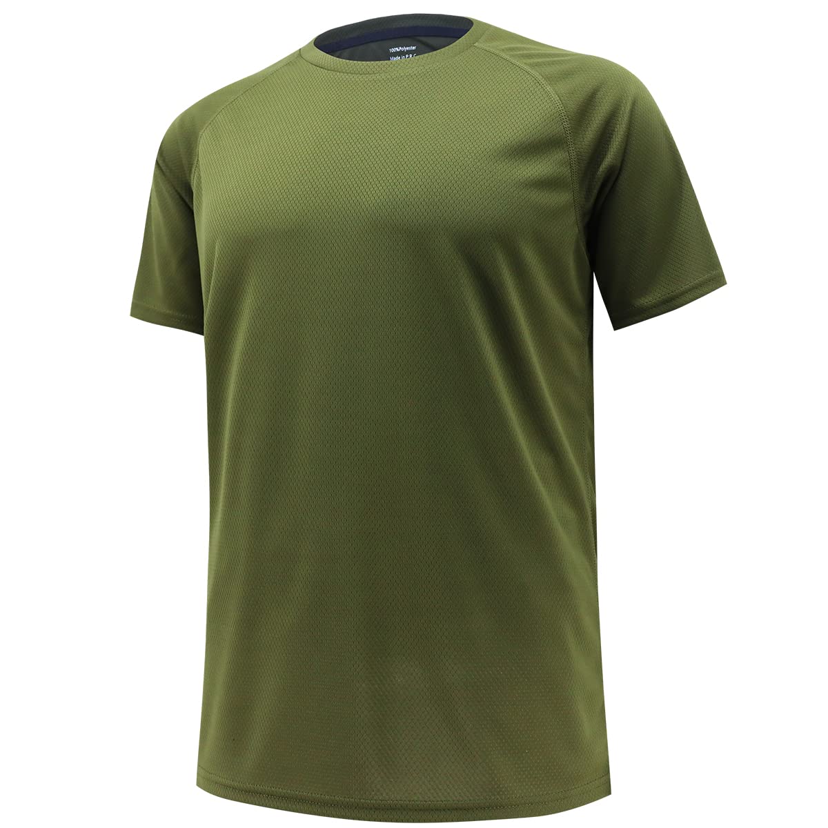 Mens Workout Shirts Short Sleeve - Dry Fit T Shirts Moisture Wicking - Gym Shirts Men Athletic, Running Shirts Pack Quick Dry (Small, 5-Pack Black, Grey, Green, Navy, Blue)