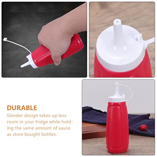 Luxshiny Bottle Dispenser Condiment Squeeze Bottle Squirt Bottle: Empty Refillable Sauce Bottles Dispenser for Paint Ketchup Mustard Oil Sauces Resin Cake Decorating Oil Bottle Dispenser