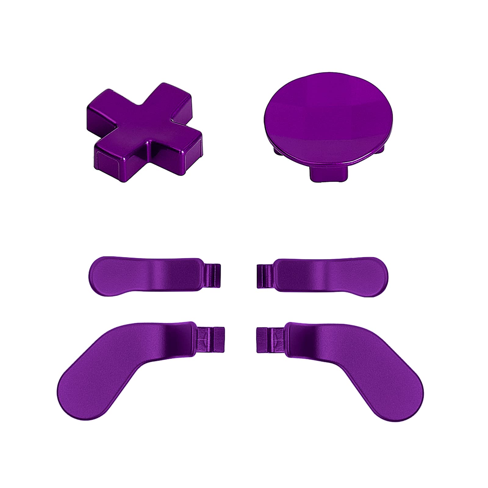 Paddles and D-Pads for Xbox Elite Controller, Metal Stainless Steel Replacement Part for Xbox One Elite Controller Series 2(Purple)