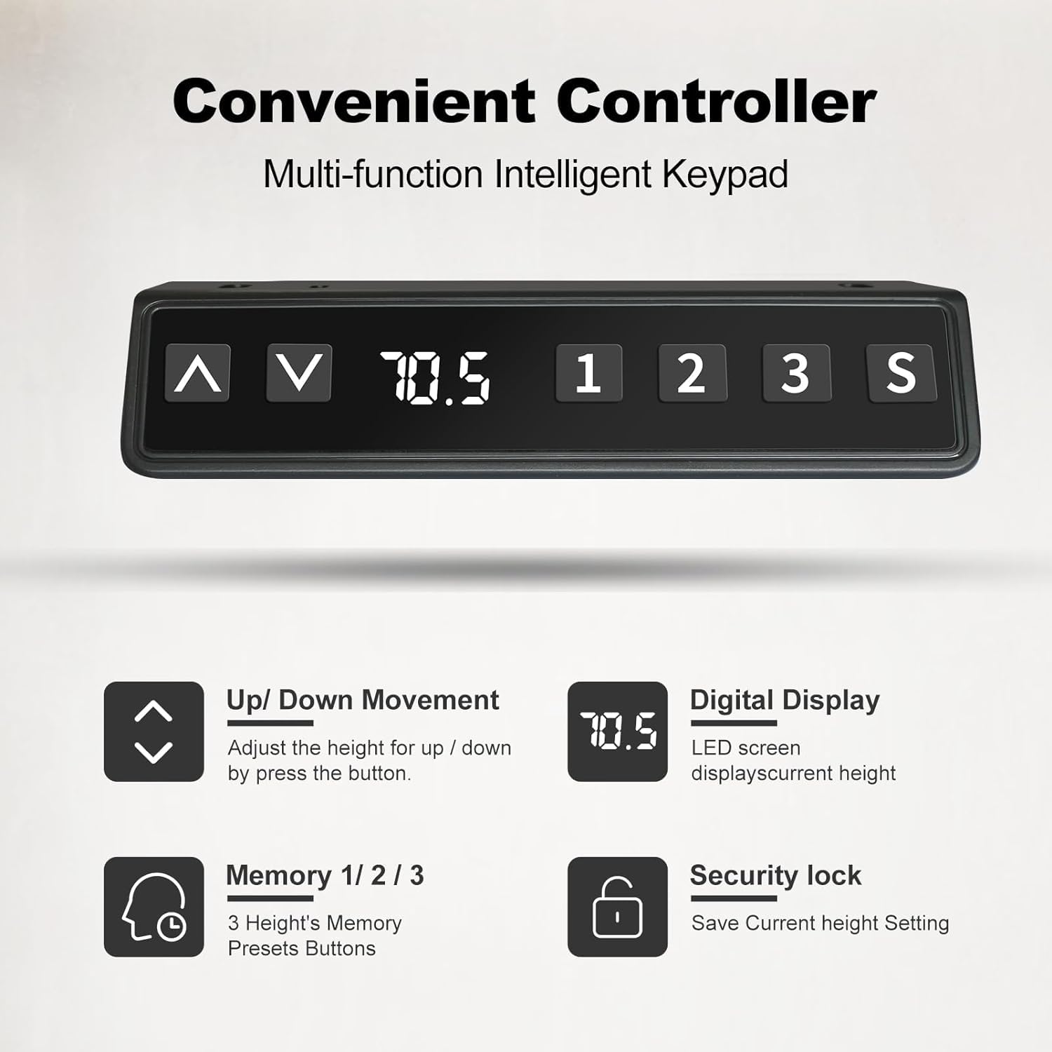 Win Up Time Standing Desk Adjustable Height- Whole Piece Desktop Stand Up Desk, Electric Standing Desk, Sit to Stand Desk for Home & Office Computer Desk