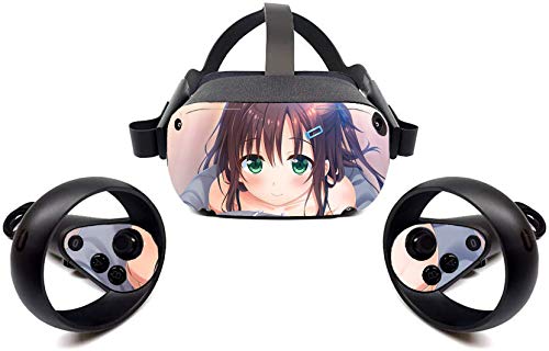 Oculus Quest VR Headset Skin sticker Cute Manga Vinyl Decal for Headset and Controller by ok anh yeu